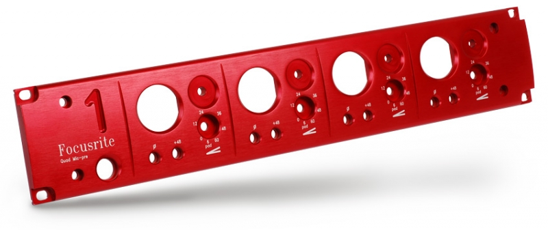 CNC Milled Front Panel – Red - Presto Engineering